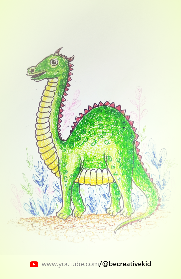 Free coloring pages for coloring Dinosaur pdf download and fill color - how