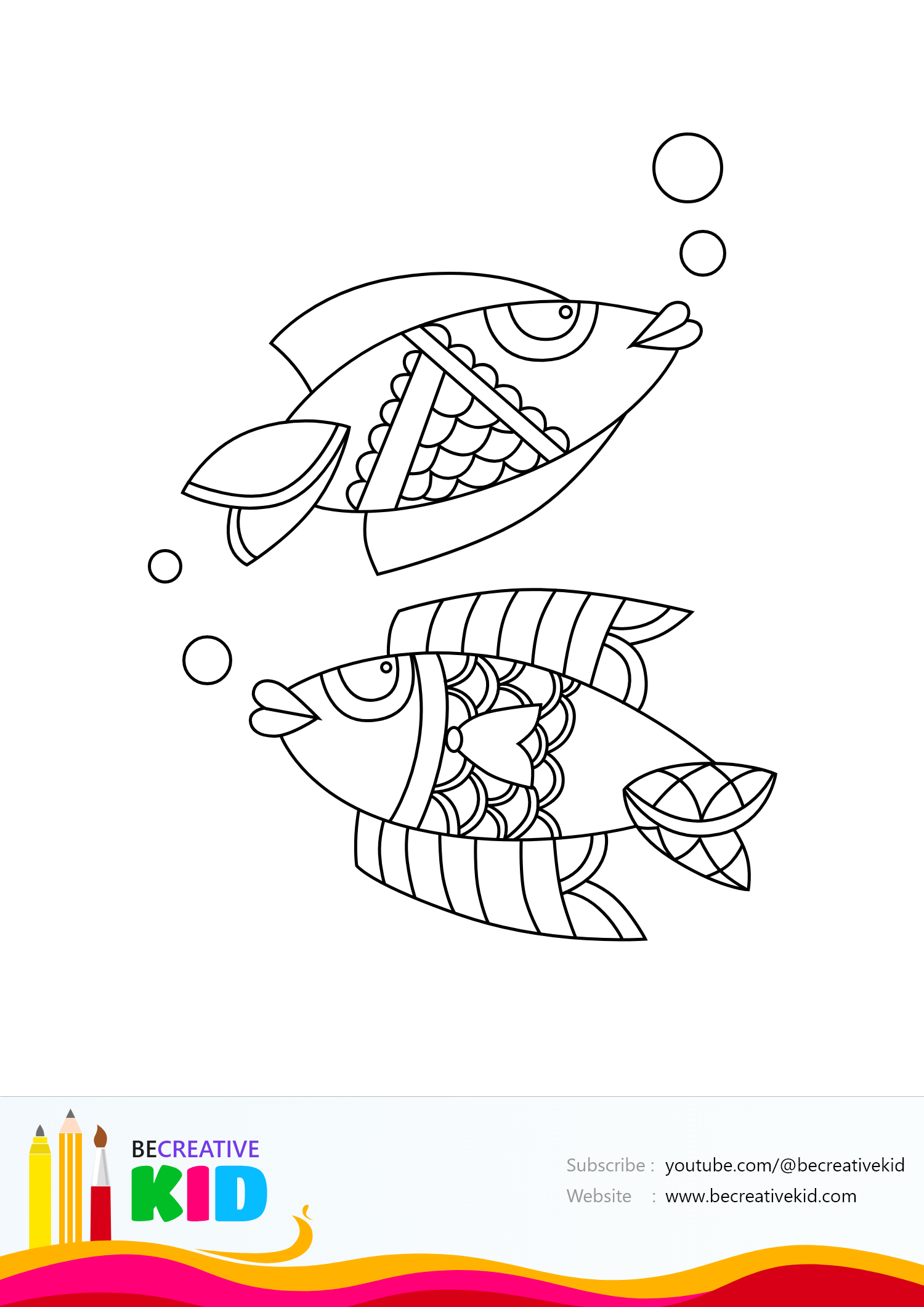 Download Free coloring pages for coloring Fish pdf download and fill color
