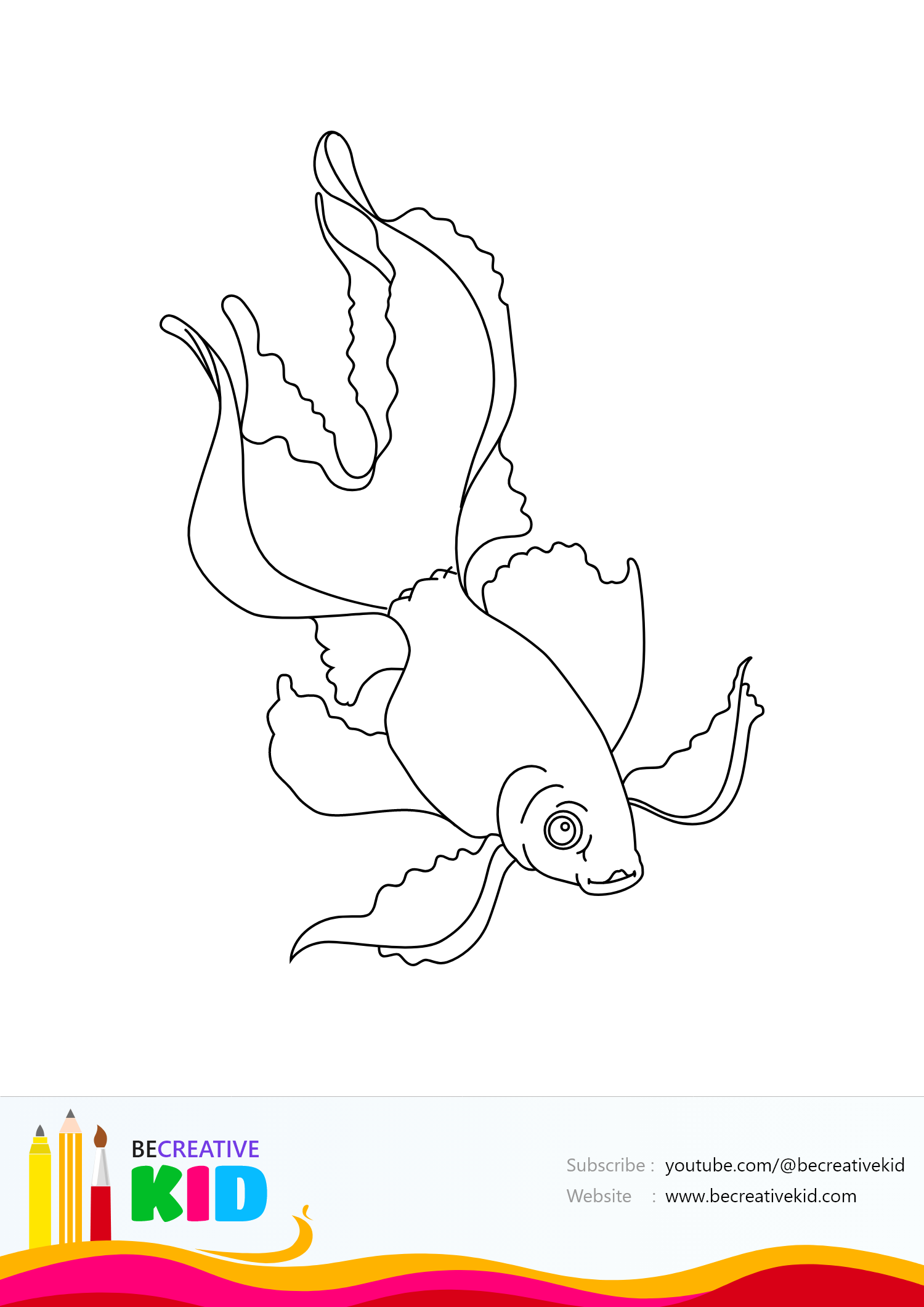 Free coloring pages for coloring Fish pdf download and fill color - how to