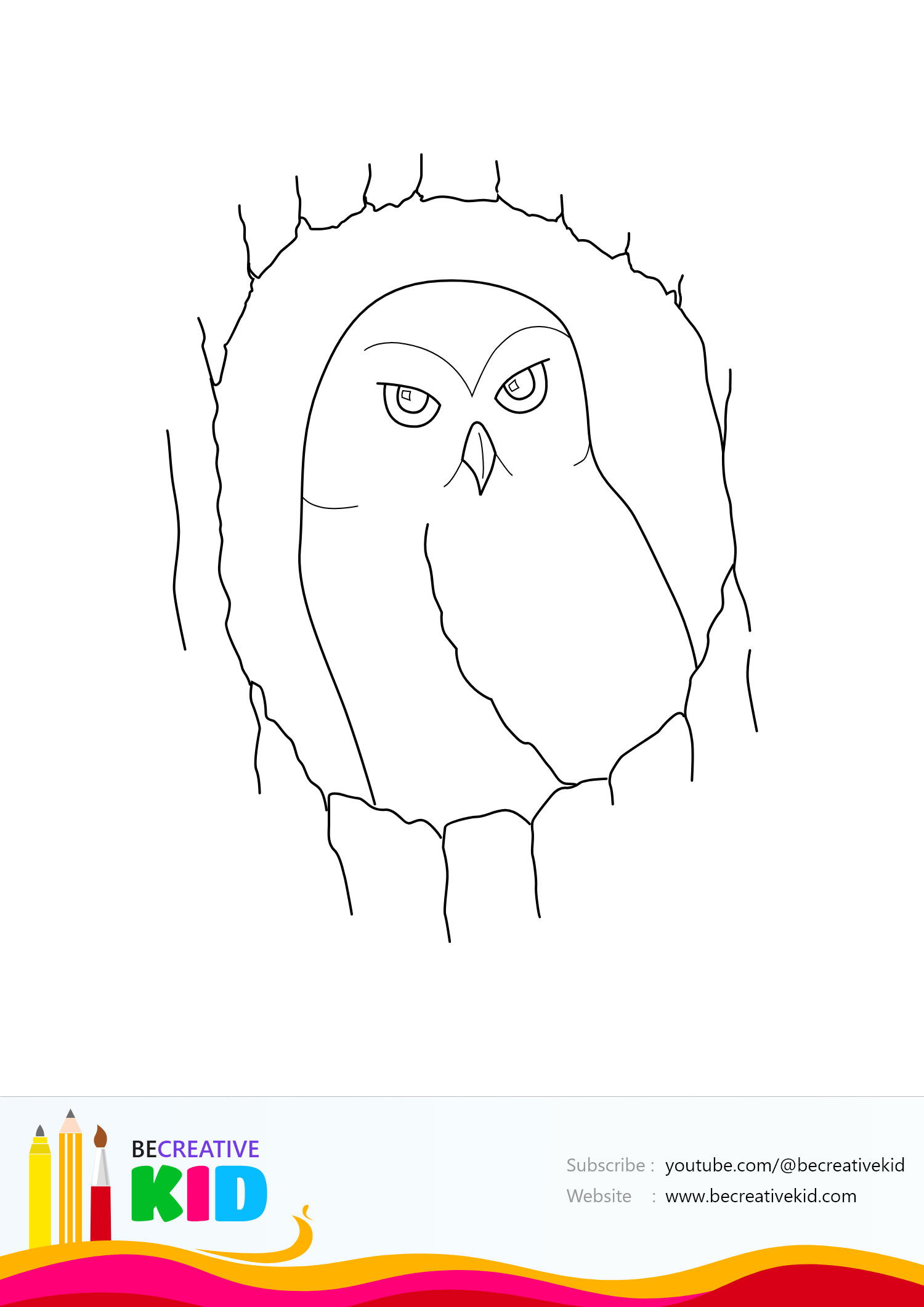 Download Free coloring pages for coloring Owl pdf download and fill color