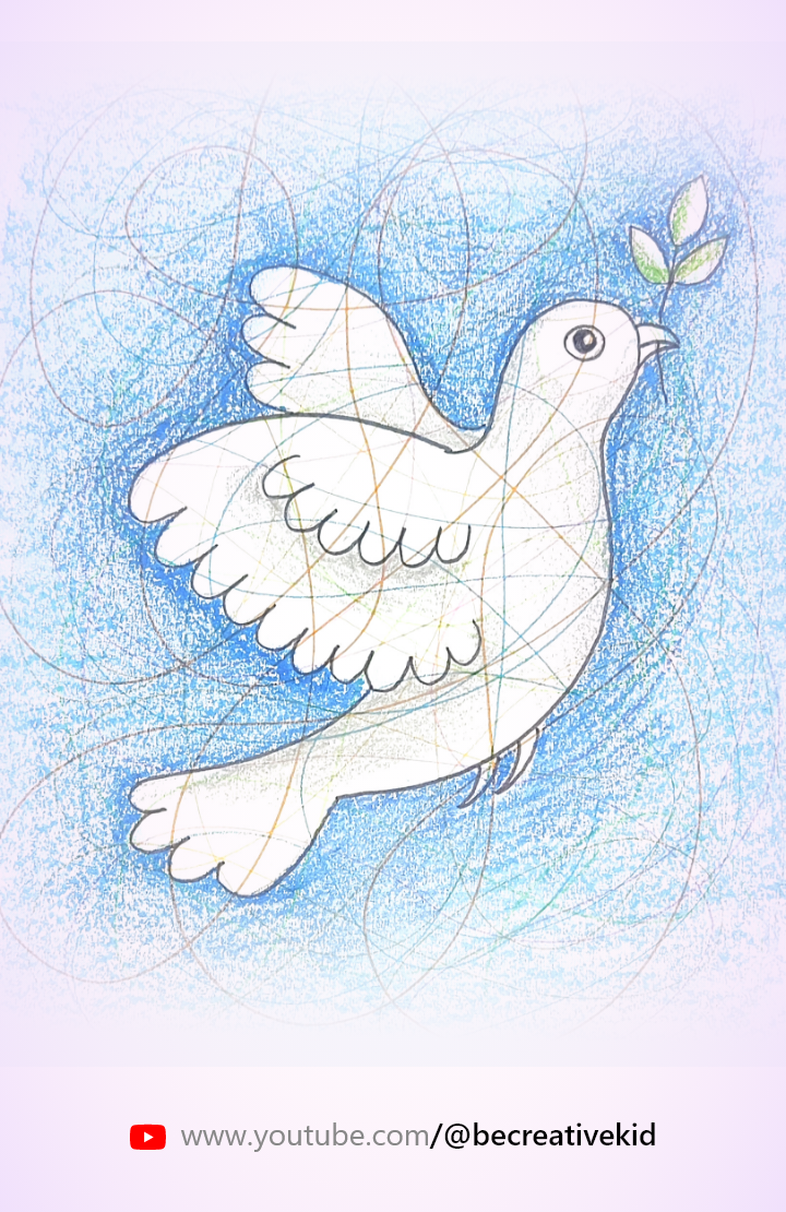 Free download coloring page for coloring Dove pdf download and fill color